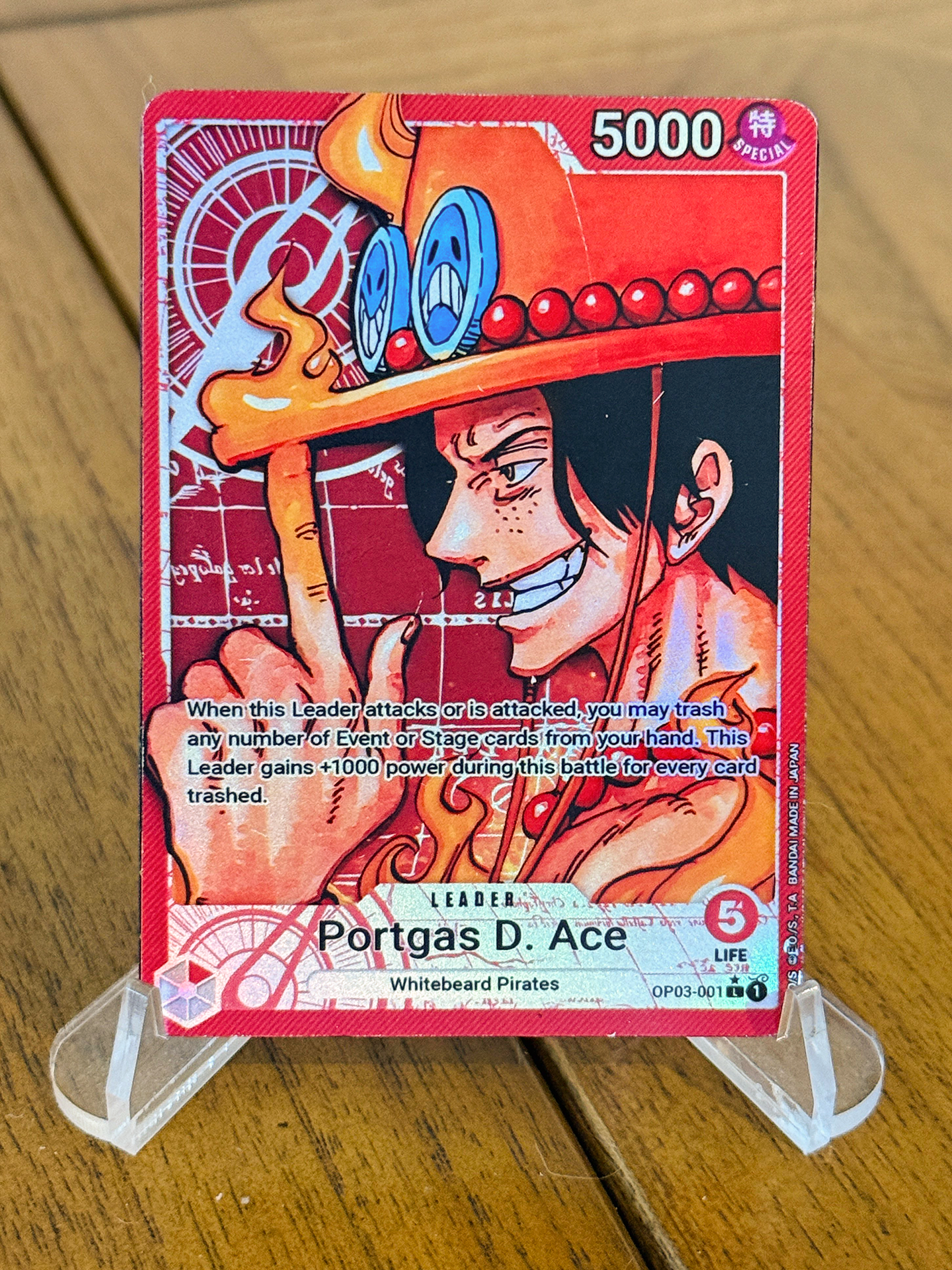OP03 Custom ACE Leader Card – KayosCustoms