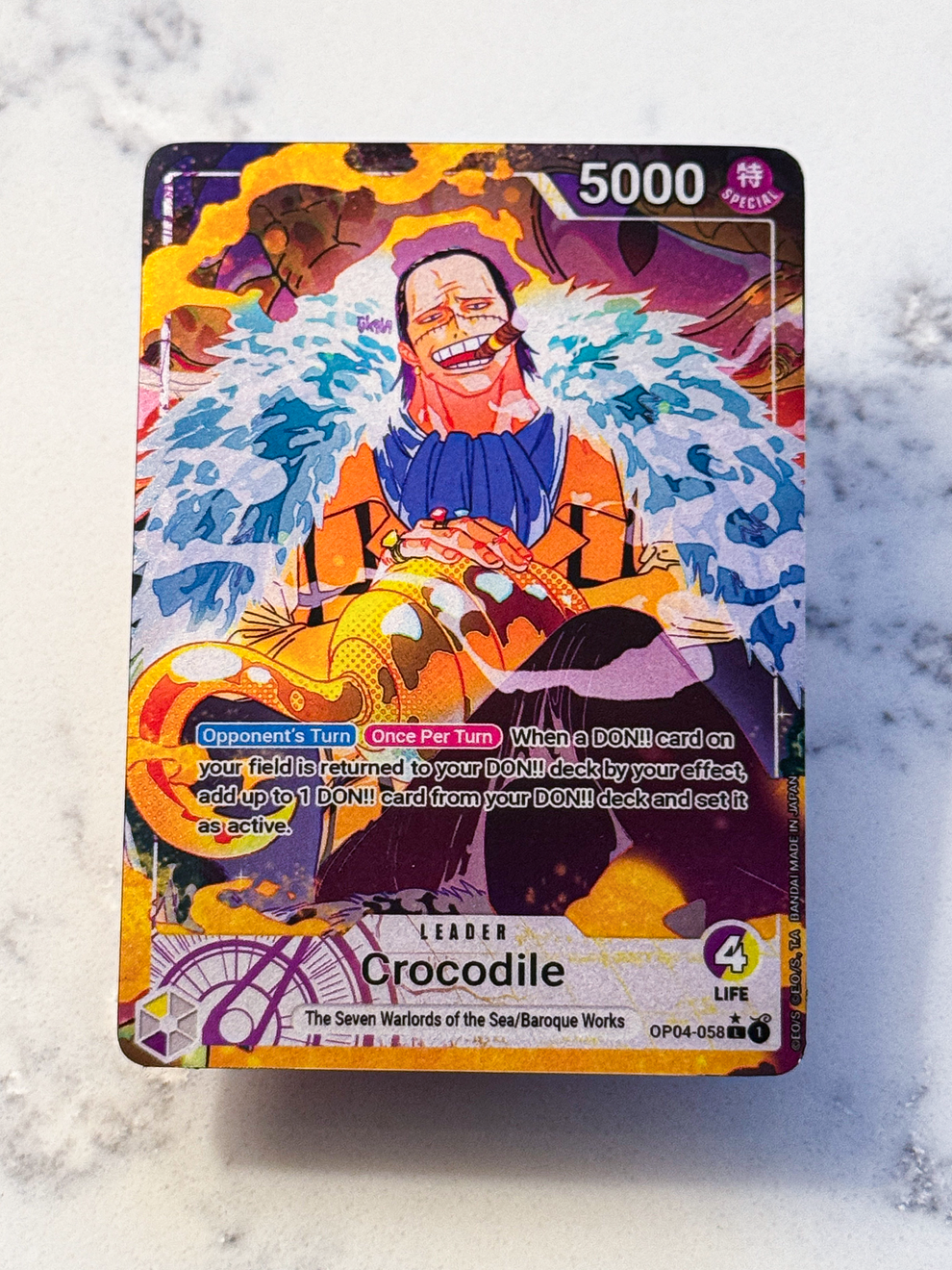 Custom Crocodile Leader Card | Custom One Piece TCG – KayosCustoms