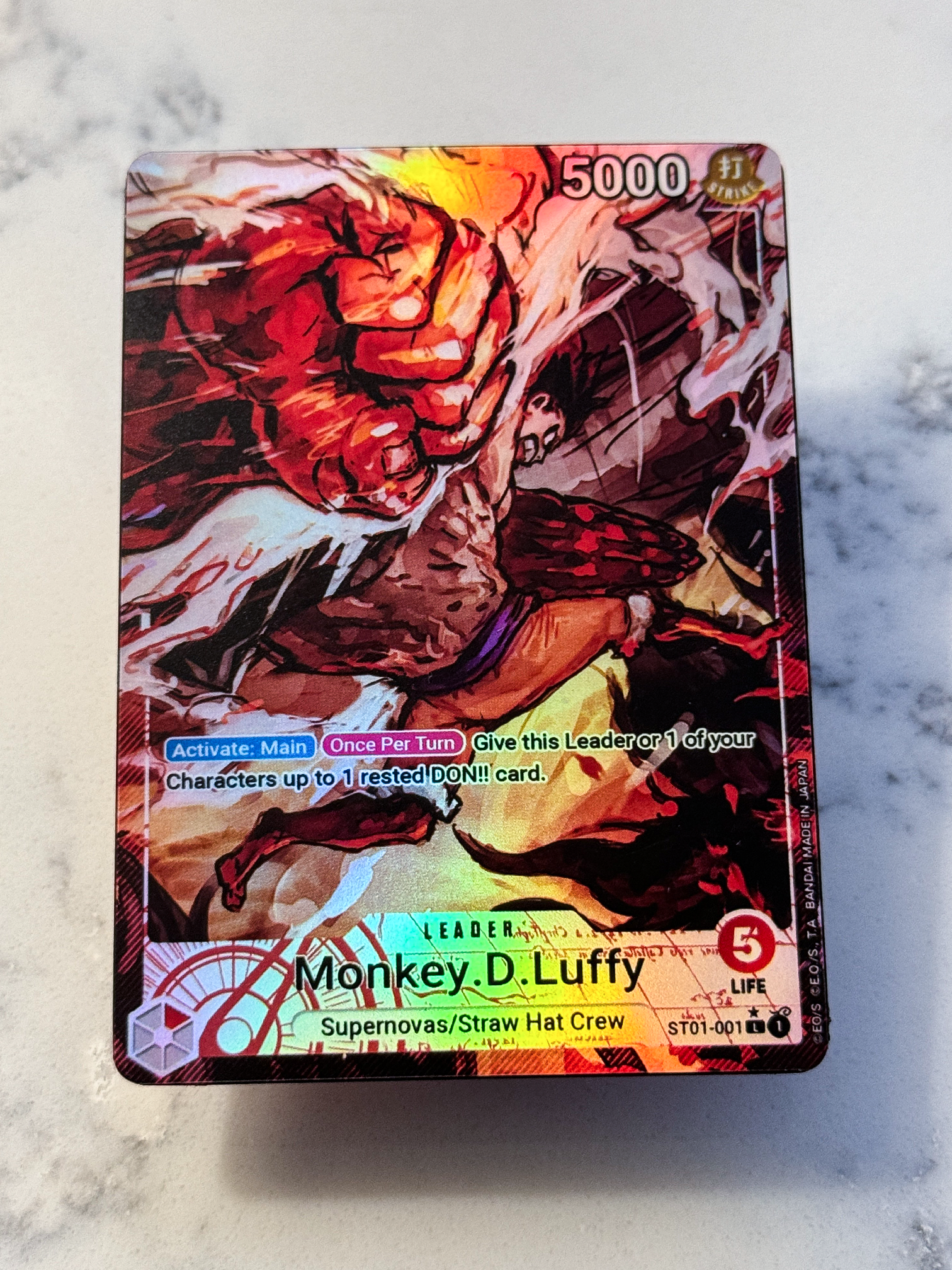 ST01 Luffy Leader Card | Custom One Piece TCG – KayosCustoms