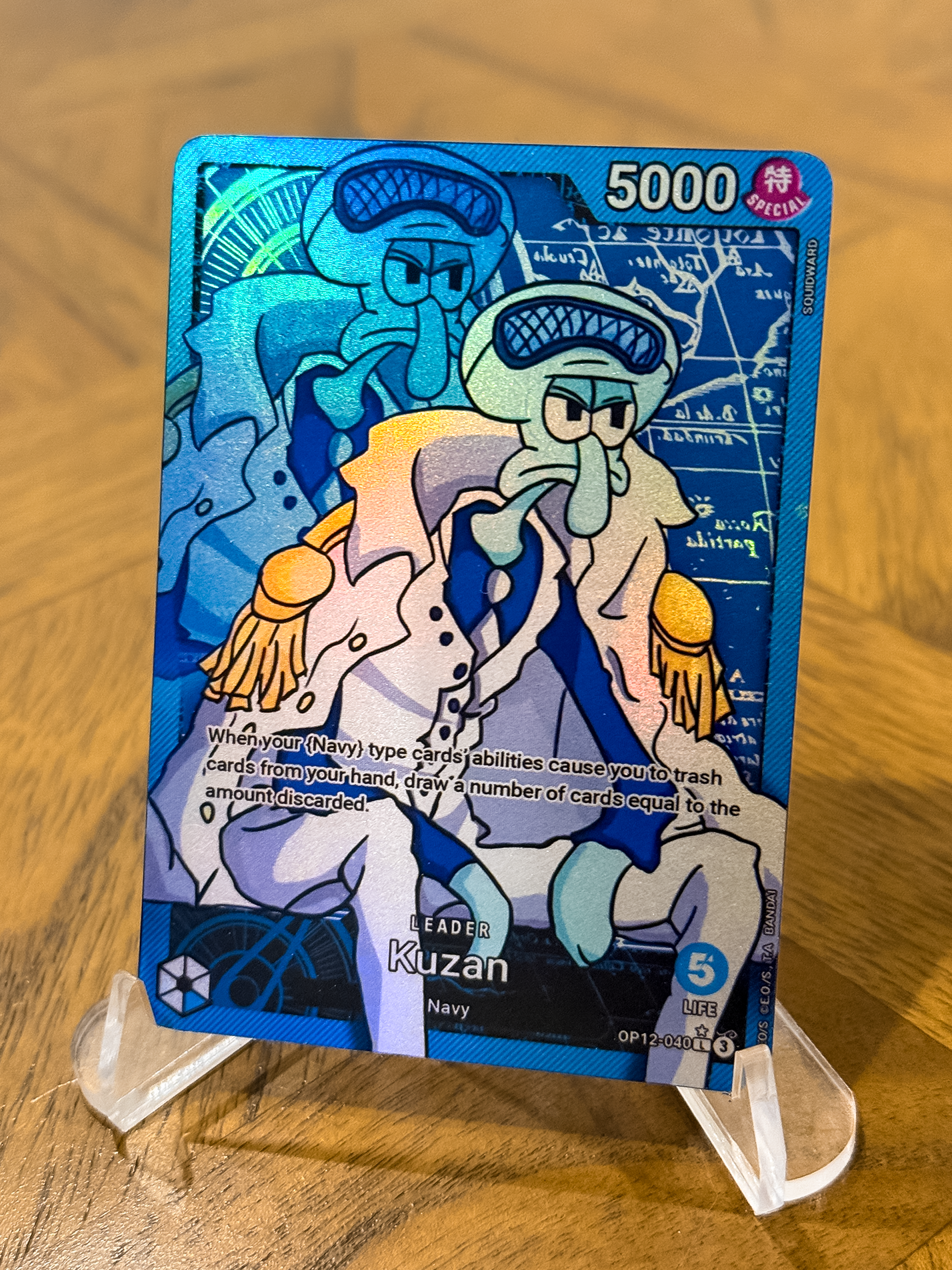 OP12 - Custom Kuzan (Squidward) Leader – KayosCustoms