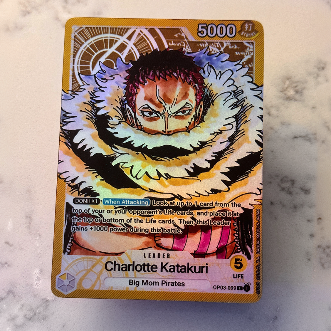 OP03 Custom Katakuri Leader Card | OPTCG – KayosCustoms